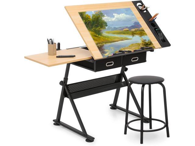 Click here for Magshion Adjustable Drafting Table Set  Tilting Wo... prices