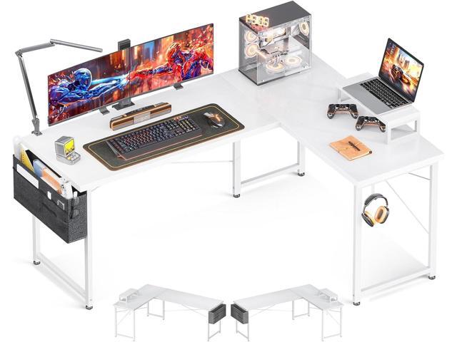 Click here for Casaottima L Shaped Computer Desk with Storage Bag... prices