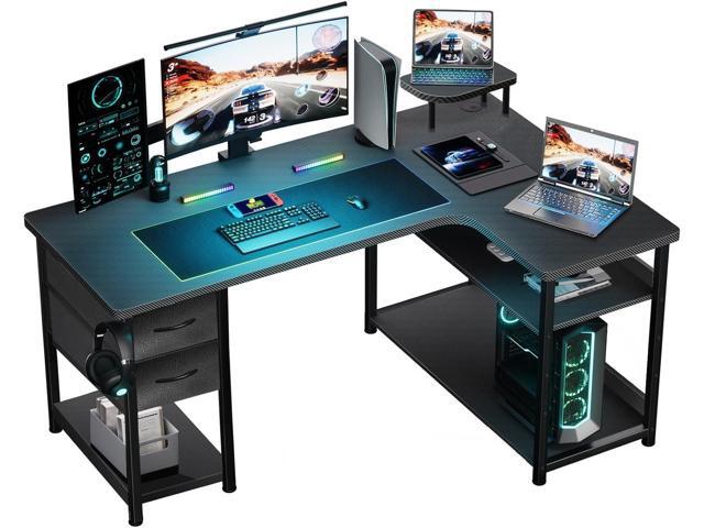 Click here for GTRACING Gaming Desk with Drawers  Carbon Fiber St... prices