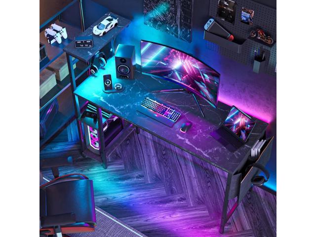 Click here for Bestier Gaming Desk with LED Lights  51.3 Inch Com... prices