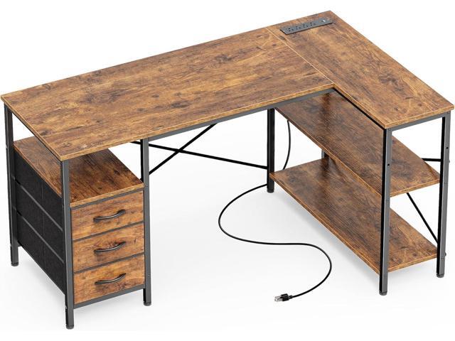 Click here for Huuger L Shaped Desk with Power Outlets  Computer... prices