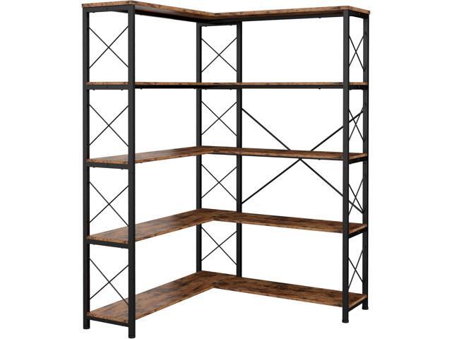 Click here for IRONCK 5-Shelf Corner Bookcase  Vintage Industrial... prices