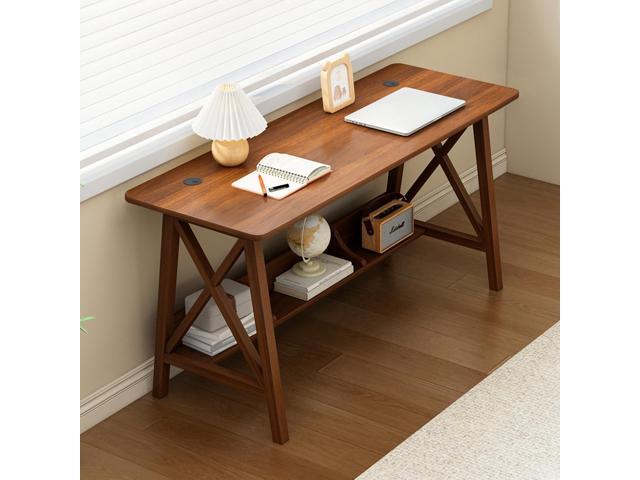 Click here for Extra Long Desk with Bookshelf - Home Office Work... prices