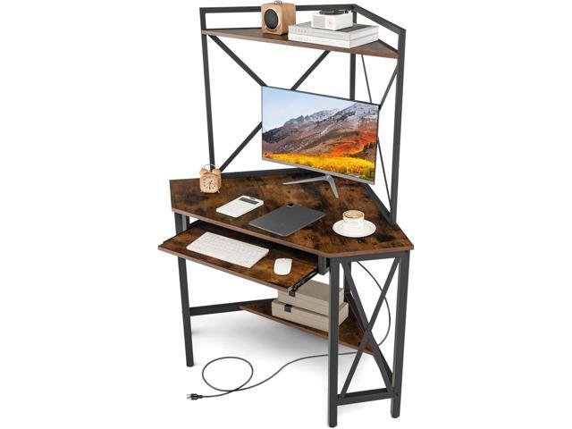 Click here for Tangkula Corner Desk with Hutch & Charging Station... prices