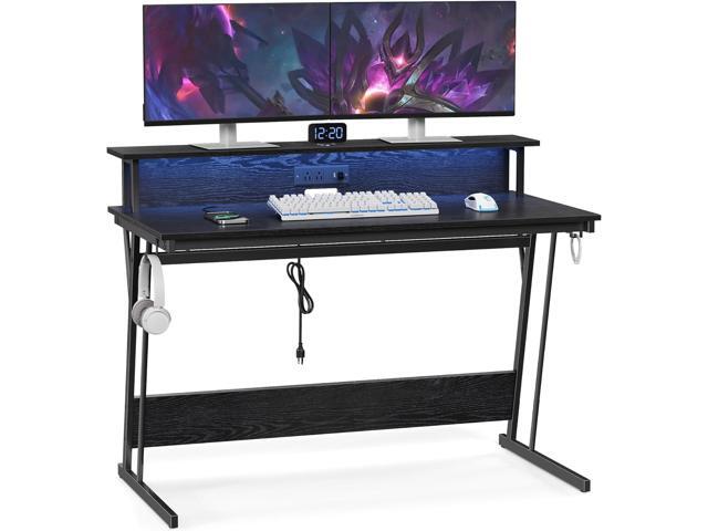 Click here for VASAGLE LED Gaming Desk with Power Outlets  Comput... prices