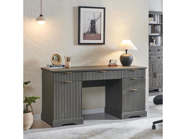 Click here for JXQTLINGMU 60 Modern Executive Desk with Storage... prices