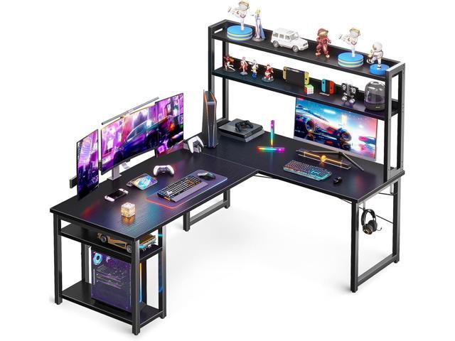 Click here for ODK 59 Inch L Shaped Gaming Desk with Hutch  Compu... prices