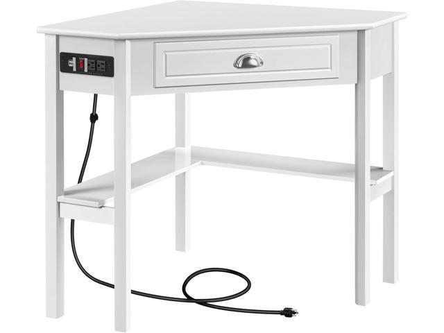 Click here for Yaheetech L Shaped Corner Computer Desk with Power... prices