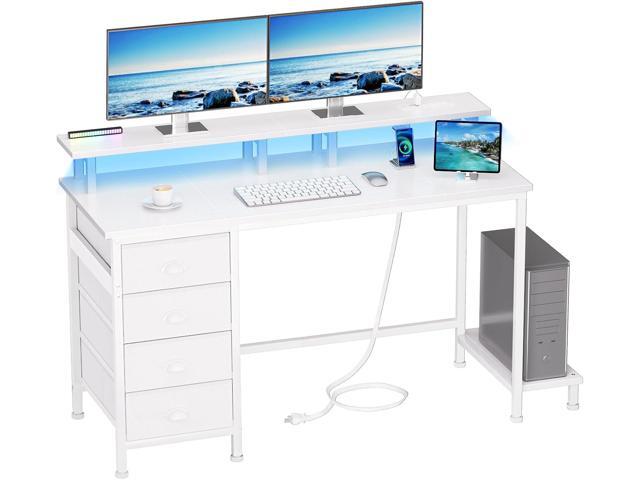 Click here for Furologee Computer Desk with 4 Fabric Drawers  47i... prices
