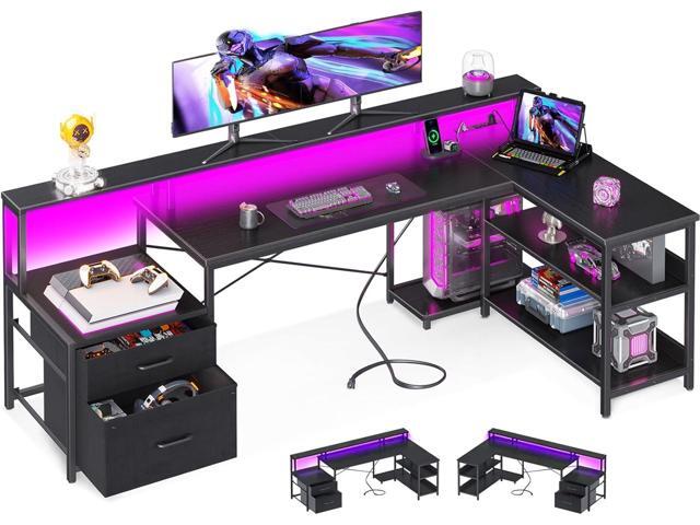 Click here for ODK L Shaped Desk with File Drawer  75 Reversible... prices