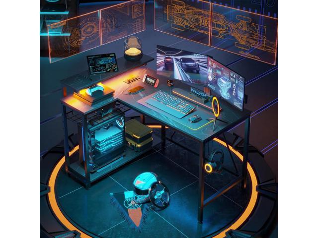 Click here for Bestier Gaming Desk with Power Outlets  42 L-Shape... prices