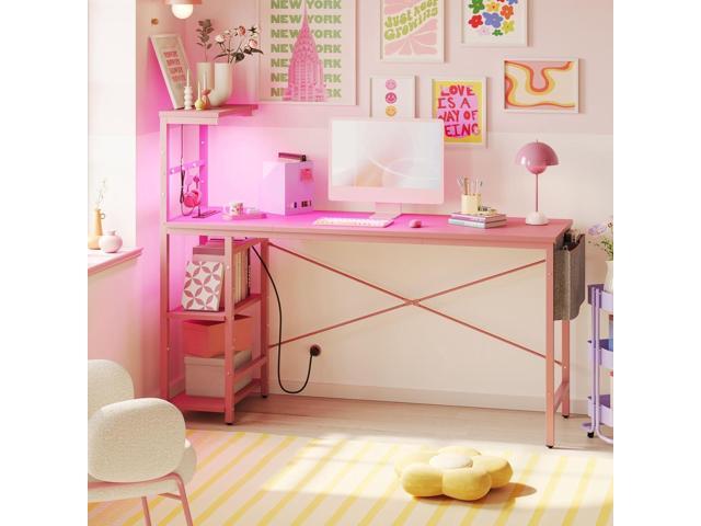 Click here for Bestier Gaming Desk with Power Outlets  61 Inch La... prices