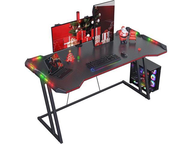 Click here for CubiCubi 55 Inch Carbon Fiber Surface Gaming Desk... prices