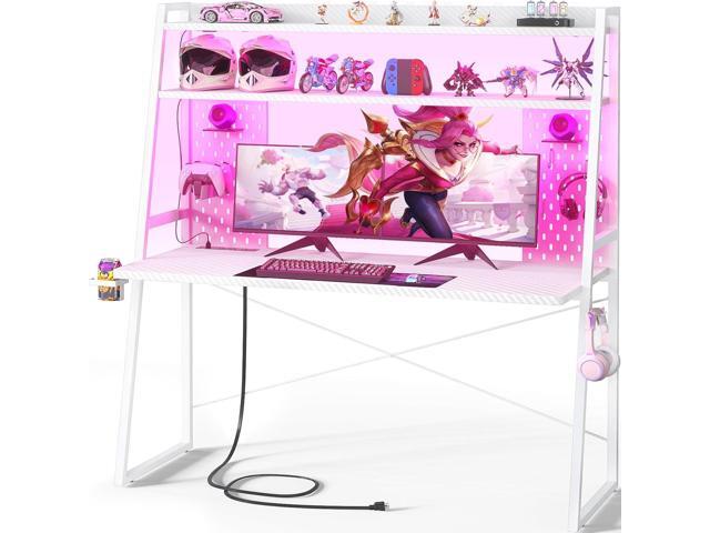 Click here for Gaming Desk with Hutch and LED Lights  Gaming Comp... prices