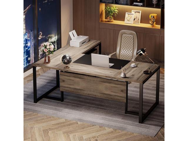 Click here for Tribesigns 70.8 L-Shaped Executive Desk with Drawe... prices