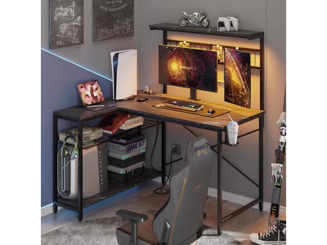 Click here for Bestier 42 L Shaped Gaming Desk  Computer Desk wit... prices