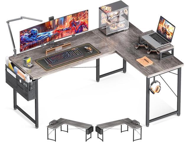 Click here for Casaottima L Shaped Computer Desk with Storage Bag... prices