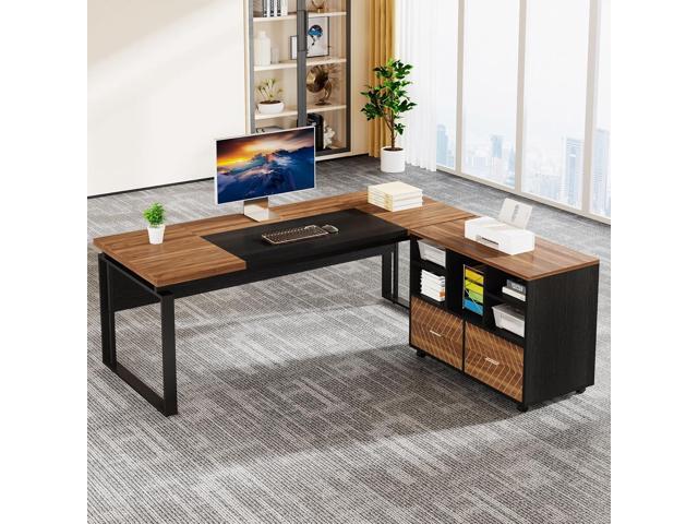 Click here for Tribesigns L-Shaped Executive Desk with Reversible... prices