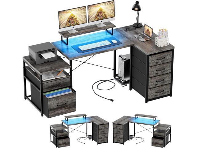 Click here for Unikito 70.8 Reversible L Shaped Computer Desk wit... prices