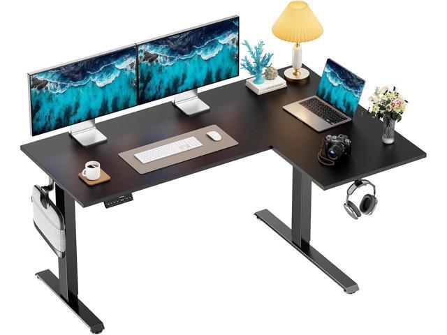 Click here for HUANUO 63 x 40 inch Dual Motor L-Shaped Standing D... prices