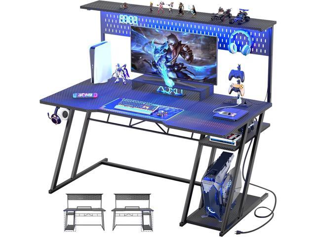Click here for armocity Gaming Computer Desk with Hutch and LED L... prices