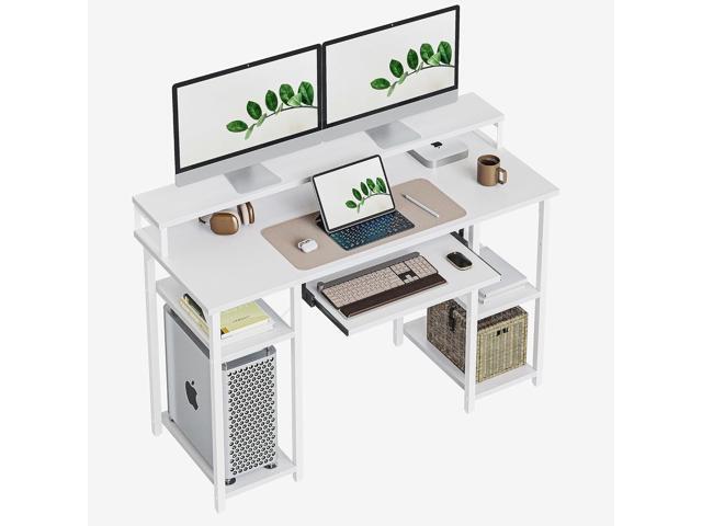 Click here for CubiCubi Computer Desk with Keyboard Tray  47 Inch... prices