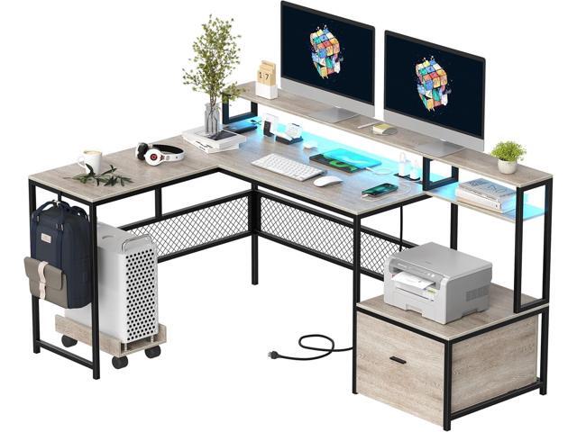 Click here for L Shaped Desk with Drawers  66 Home Office Desk wi... prices