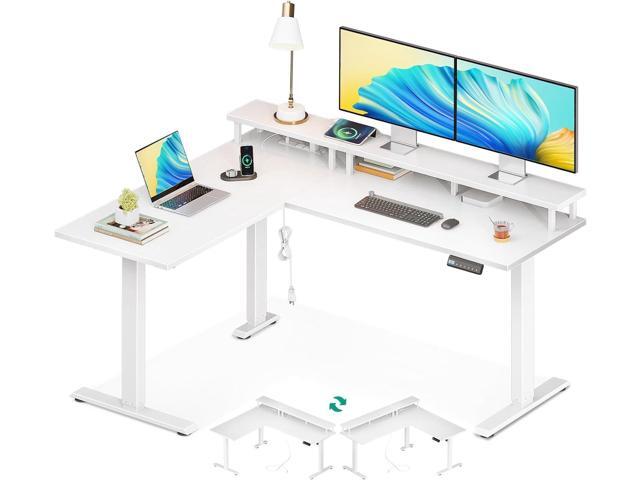 Click here for AODK Electric L-Shaped Standing Desk  59 Inch Heig... prices