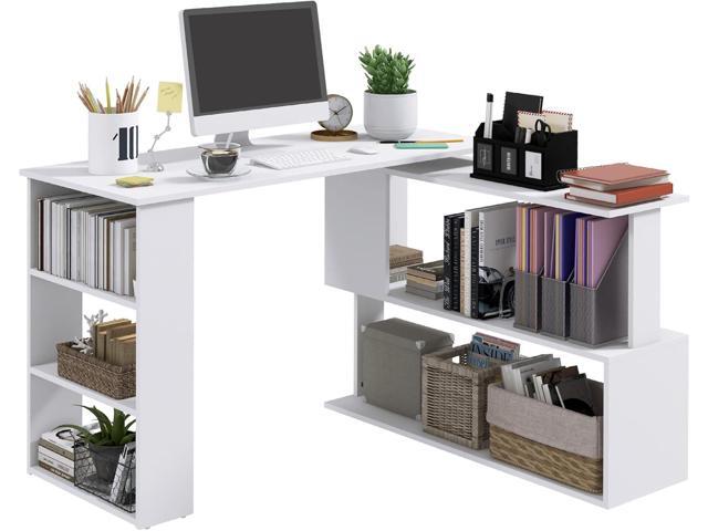 Click here for HOMCOM L Shaped Desk  Corner Computer Desk  360 De... prices