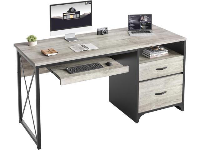 Click here for Bestier Office Desk with Drawers  55 inch Industri... prices