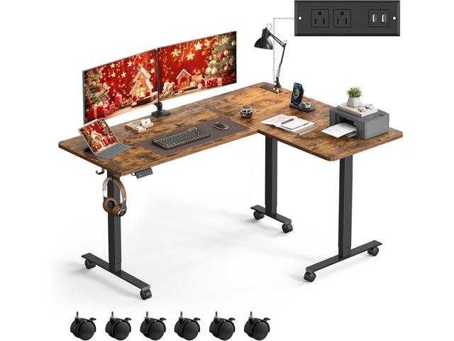 Click here for VASAGLE L-Shaped Electric Standing Desk  Corner De... prices