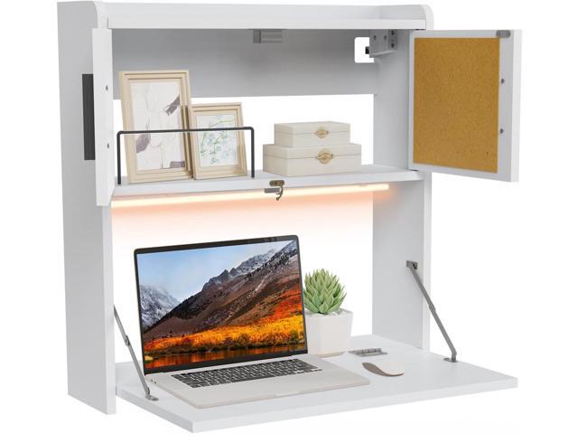 Click here for ARTETHYS Wall Mounted Desk with LED Light Multifun... prices