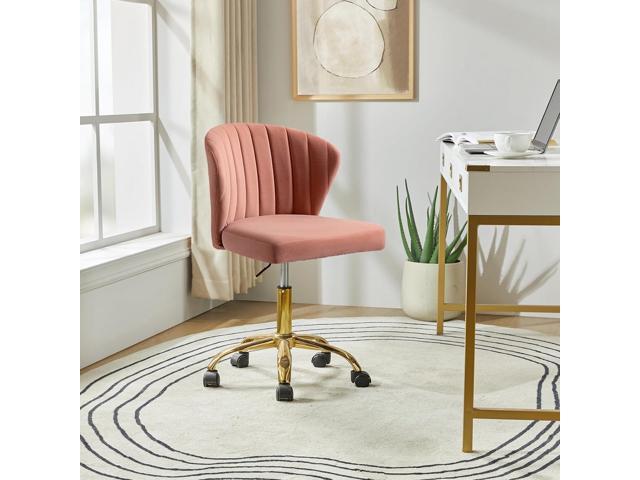 Click here for HULALA HOME Home Office Desk Chair with Gold Wheel... prices