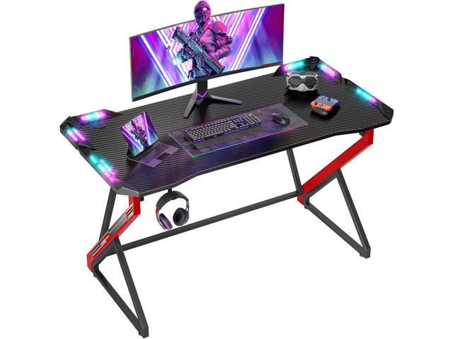 Click here for TIQLAB Gaming Desk with LED Lights  40 Inch Comput... prices