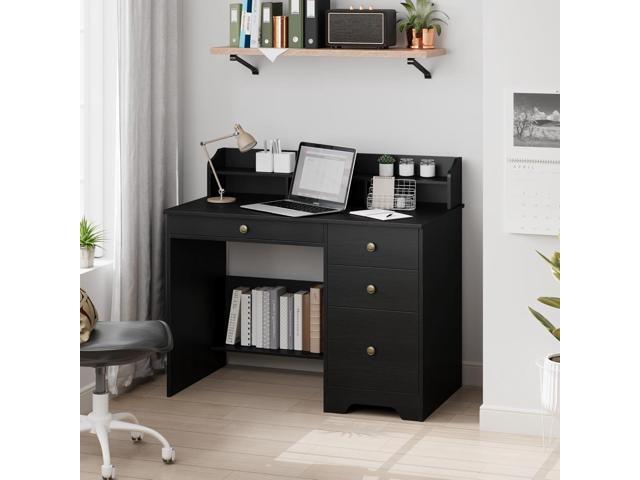 Click here for TTVIEW Computer Desk with Drawers and Hutch Shelf... prices
