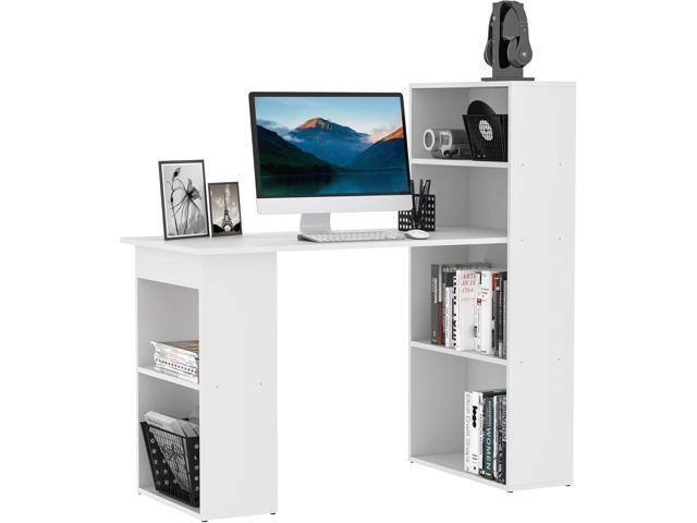 Click here for HOMCOM Modern Home Office Desk with 6-Tier Storage... prices