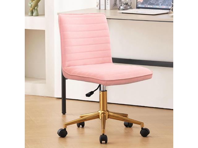 Click here for Furnimart Pink Swivel Armless Desk Chair with Whee... prices