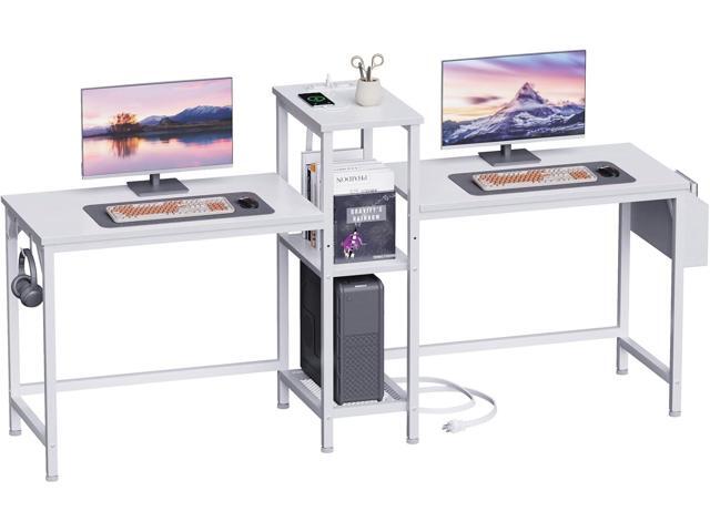 Click here for Furologee Double Desk with Power Outlets  71 Inch... prices