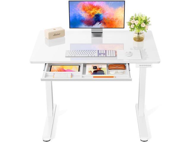 Click here for Marsail Glass Electric Standing Desk with Drawer... prices