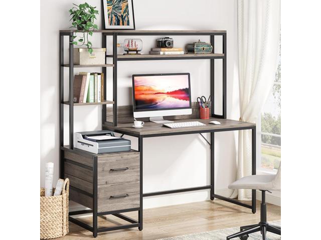 Click here for Tribesigns 55 Inch Computer Desk with 2 Drawers an... prices