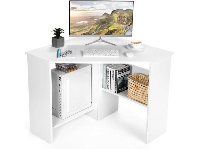 Click here for COSTWAY Corner Computer Desk  Space-Saving Triangu... prices