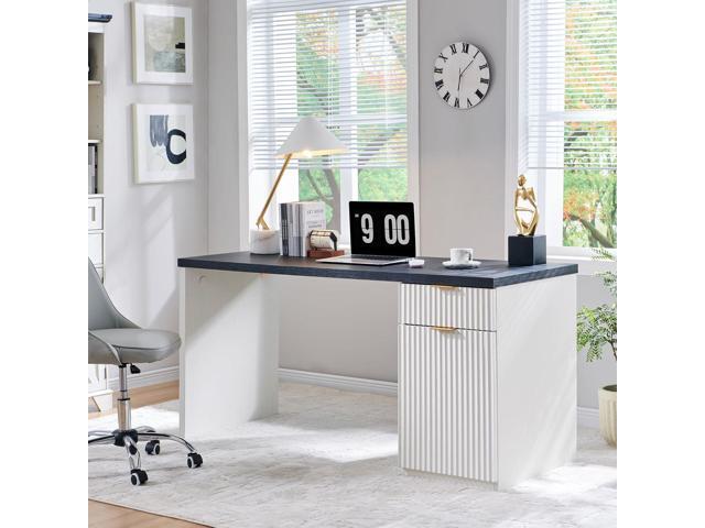 Click here for JXQTLINGMU 60 Modern Executive Desk with Storage... prices