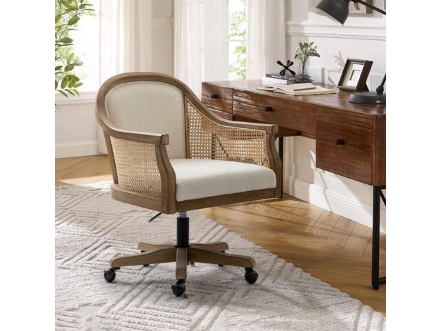 Click here for HULALA HOME Rattan Desk Chair  Upholstered Home Of... prices