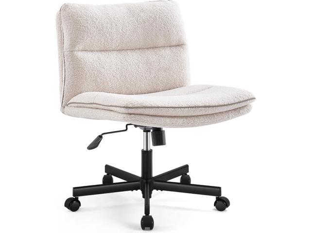Click here for EMIAH Armless Office Desk Chair with Wheels Faux F... prices
