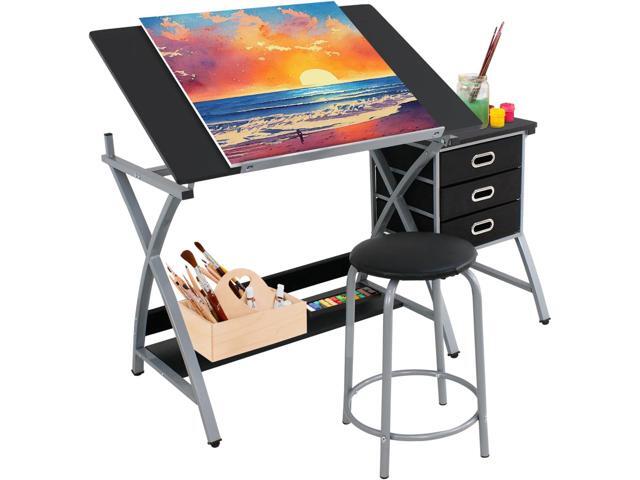 Click here for Drafting Table with Tiltable Tabletop and Stool  3... prices