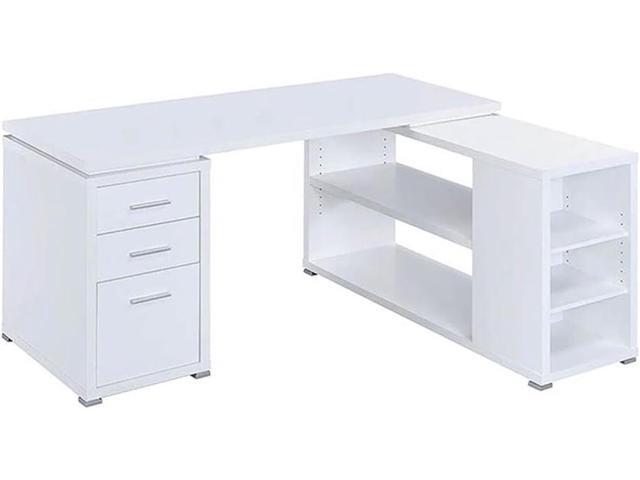 Click here for Pemberly Row L Shape Corner Storage Desk in White... prices