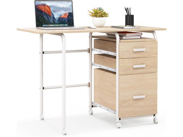 Click here for Giantex Folding Desk for Small Space  Rolling Home... prices