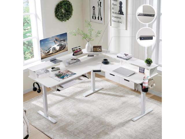 Click here for RedLemon 60 Inches L Shaped Electric Standing Desk... prices