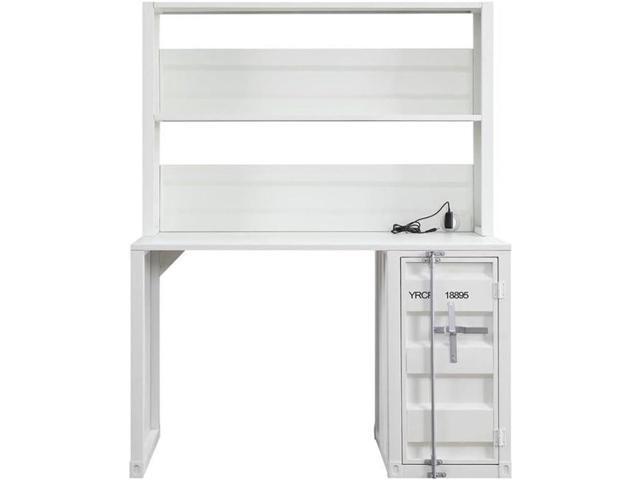 Click here for Acme Cargo Metal Desk and Hutch with Shelf in Whit... prices