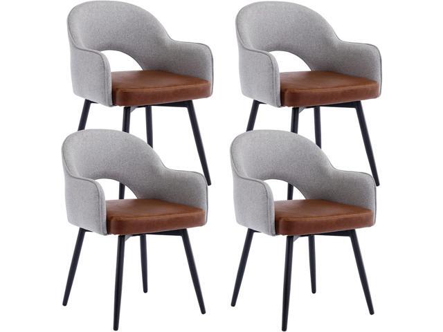 Click here for DUOMAY Modern Swivel Dining Chairs Set of 4  Linen... prices
